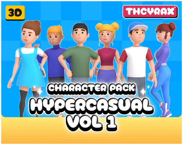 HYPER CASUAL CHARACTERS VOL 1 Version 1.2 by thcyrax