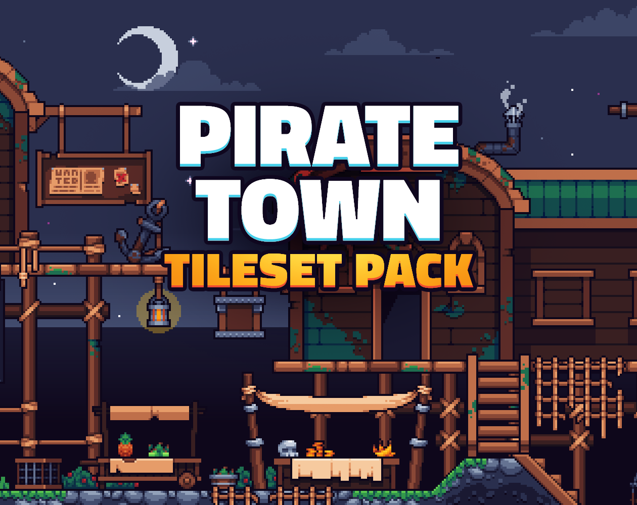 Pirate Town Tileset Pack by Mucho Pixels