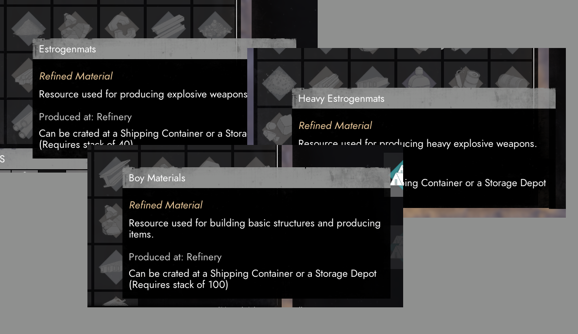 [UPDATE 62] Foxhole - Boy materials and Estrogenmats by KoV