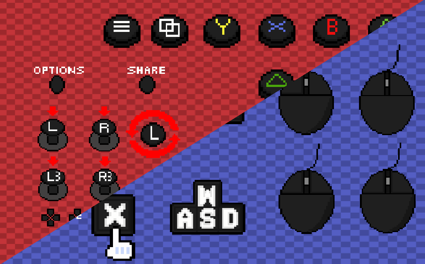 controller & keyboard & mouse prompts by MitziTheDev