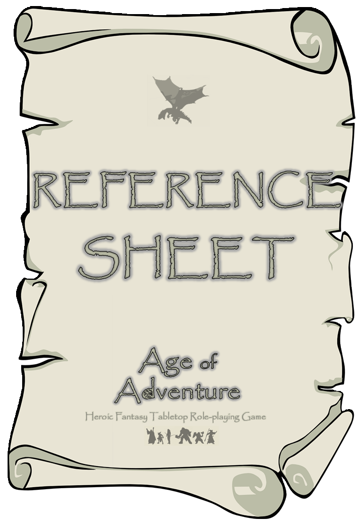 Age of Adventure RPG - Reference Sheet (v2.2) by ageofadventurerpg ...