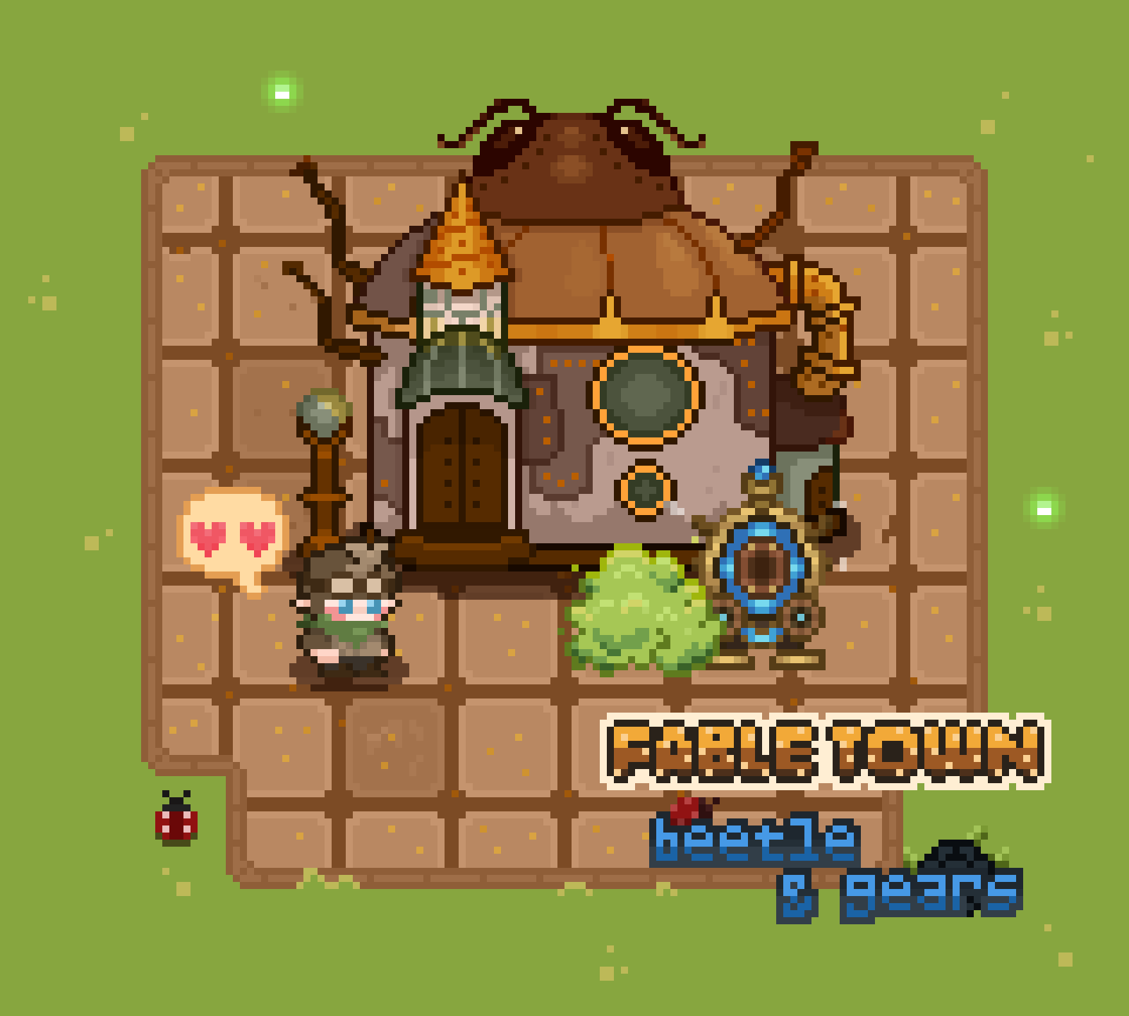[Fable Town] Beetle& Gears- 16x16 top down pixel art npc art asset pack ...