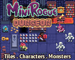 MiniRogue Dungeon [A 16x16 Roguelike Pack] by Matheus Tanuri