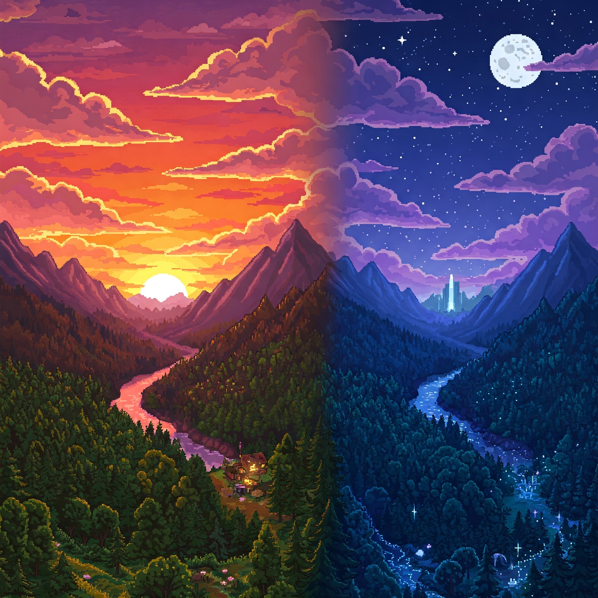 High-resolution pixel background 2048x2048px - itch.io