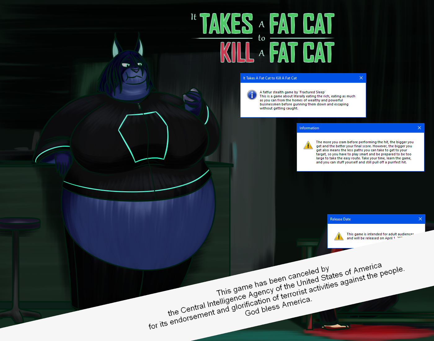 It Takes a Fat Cat to Kill a Fat Cat promo - itch.io