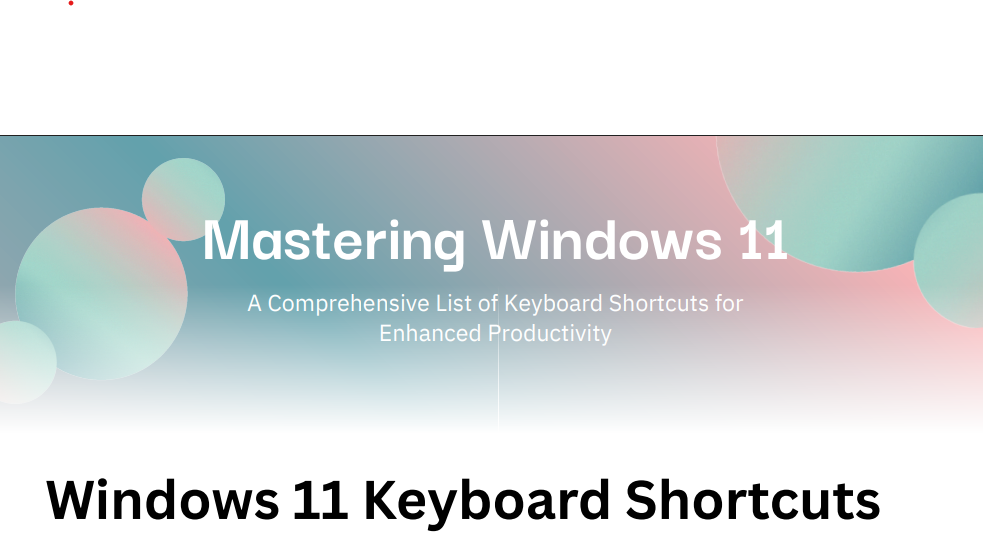 Windows 11Keyboard Shortcuts by Dreamlandtunes