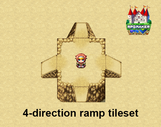 4-direction ramp tileset - RPG MAKER by Satanturno