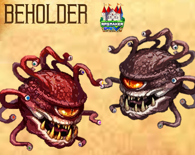 Beholder Sprite – Walking & Battle Image by Satanturno