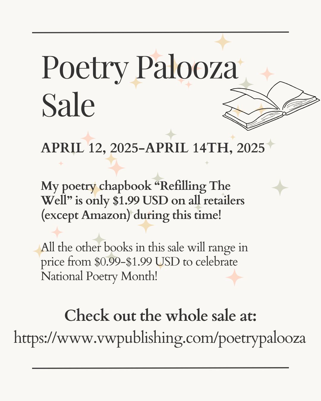 Refilling The Well | Poetry Palooza 2025 Sale by Claris Lam (Author ...