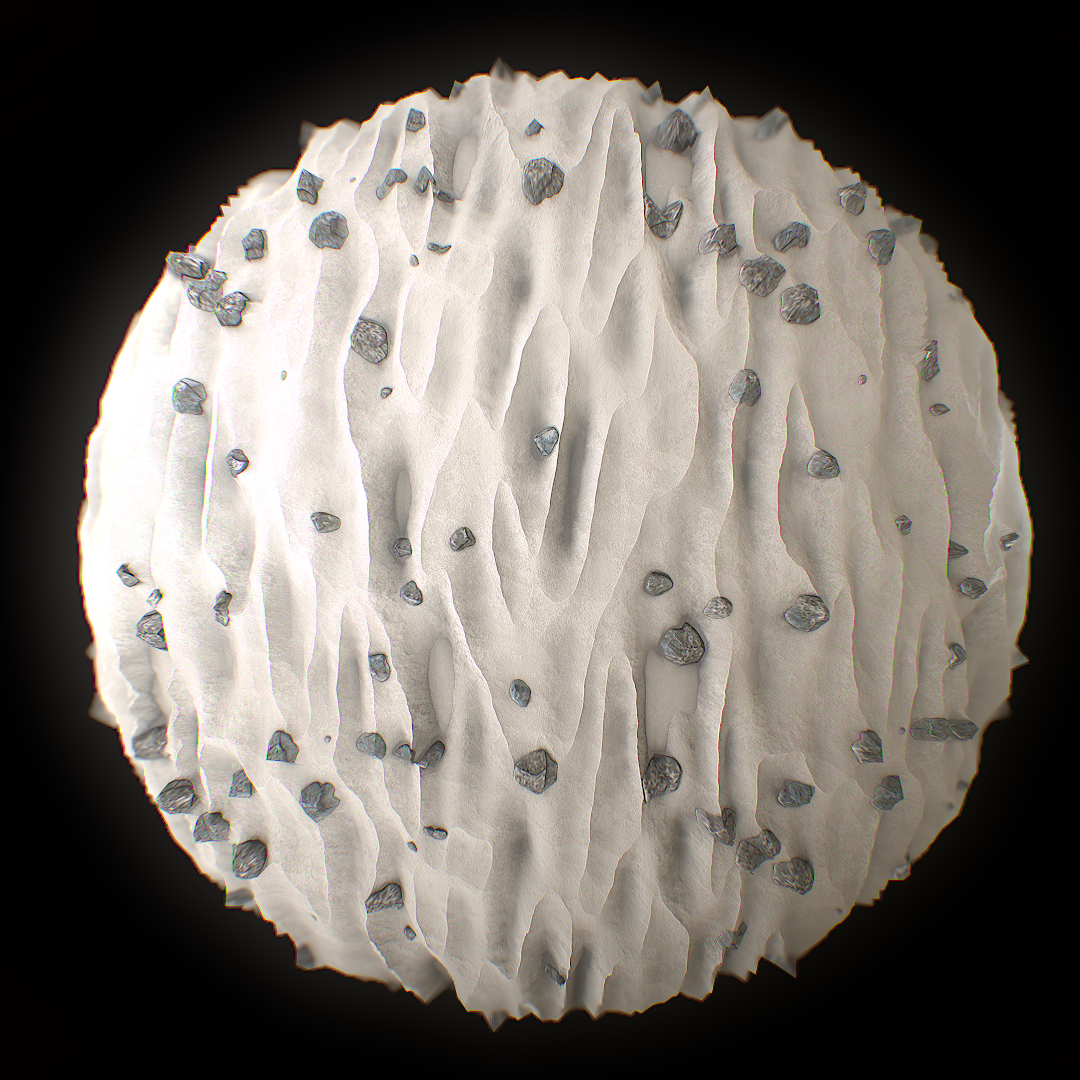 2k PBR Sand with rocks terrain tile texture by Linn_St