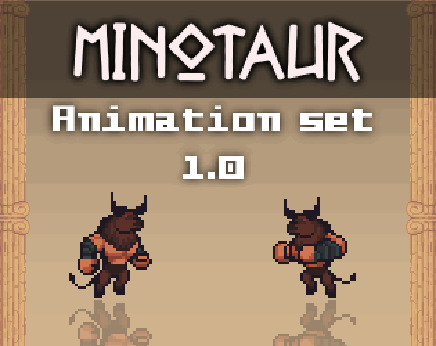 Animated Pixel Art Minotaur - Animated Minotaur 1.0 by Demelo Forge