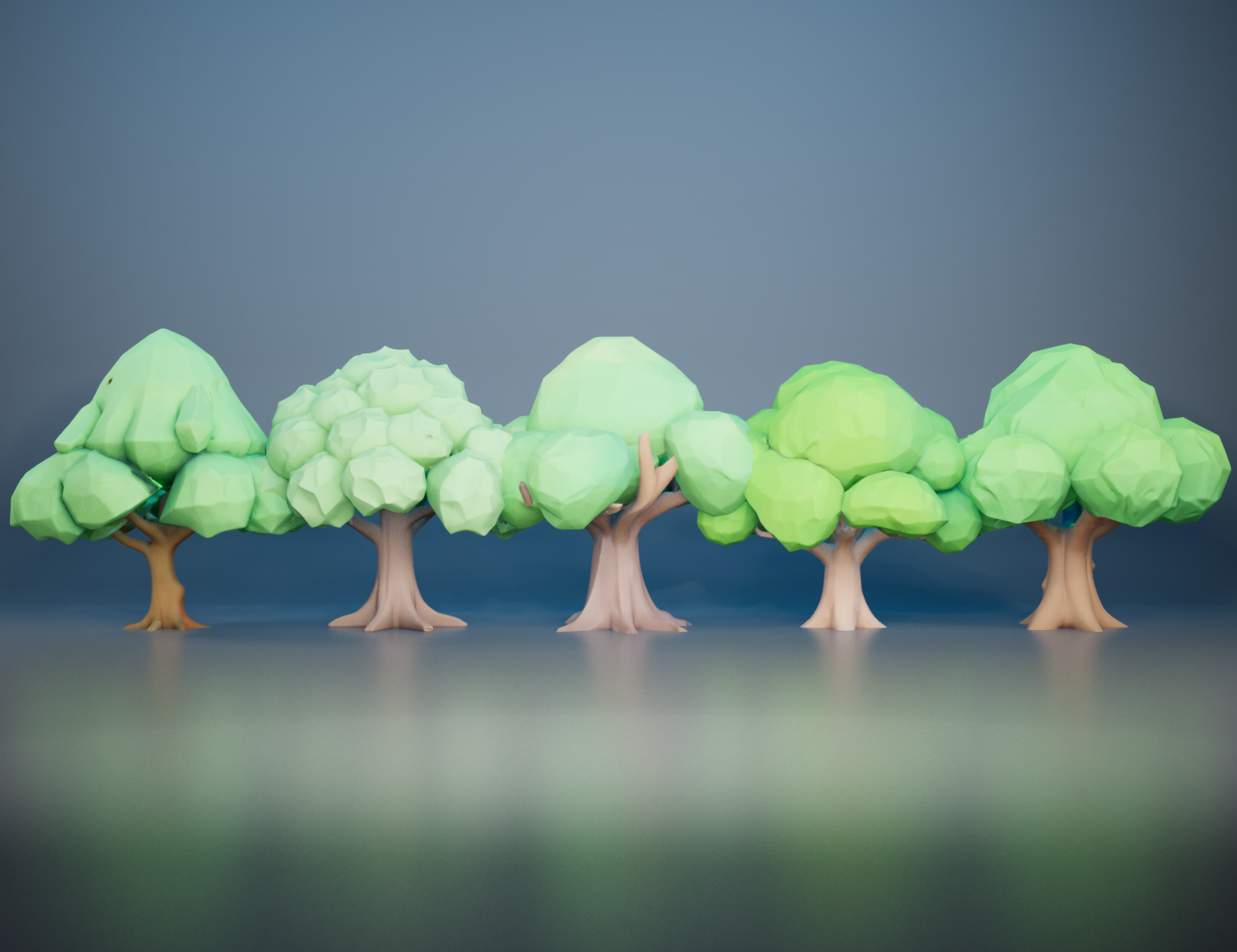 Stylized Oak Trees - Vol. 04 by Multicore AI