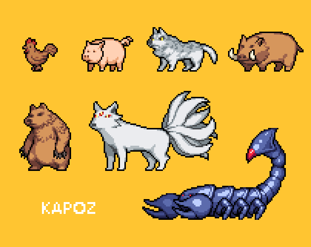 KAPOZ Pixel Animals and Monsters by KAPOZ