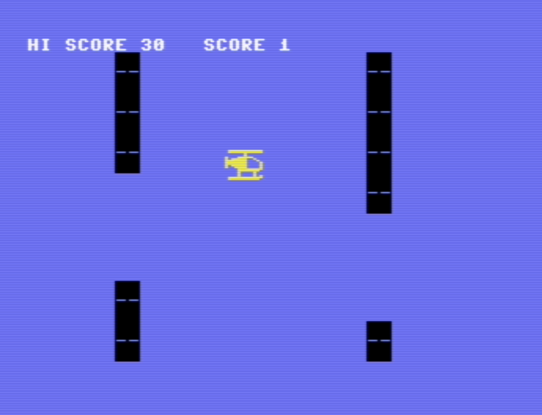 Whirlybird 10Liner (C64) by Peter Caspari by BASIC 10Liner