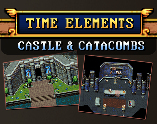 Castle and Catacombs (Time Elements RPG tiles) by finalbossblues