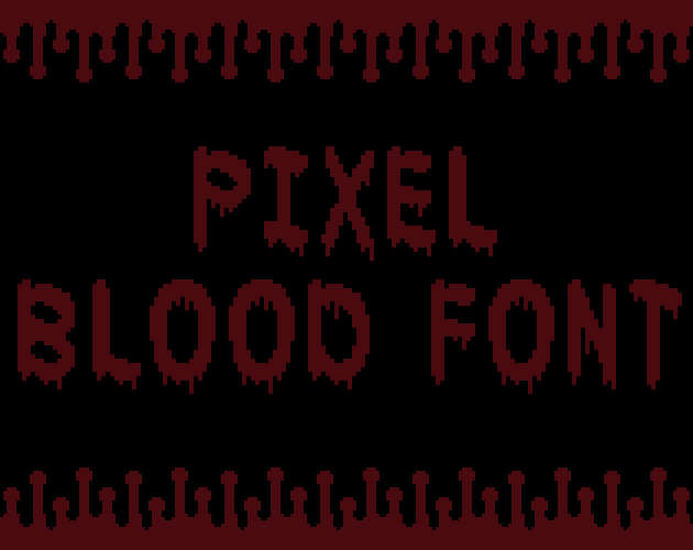 Pixel Blood font by dallas