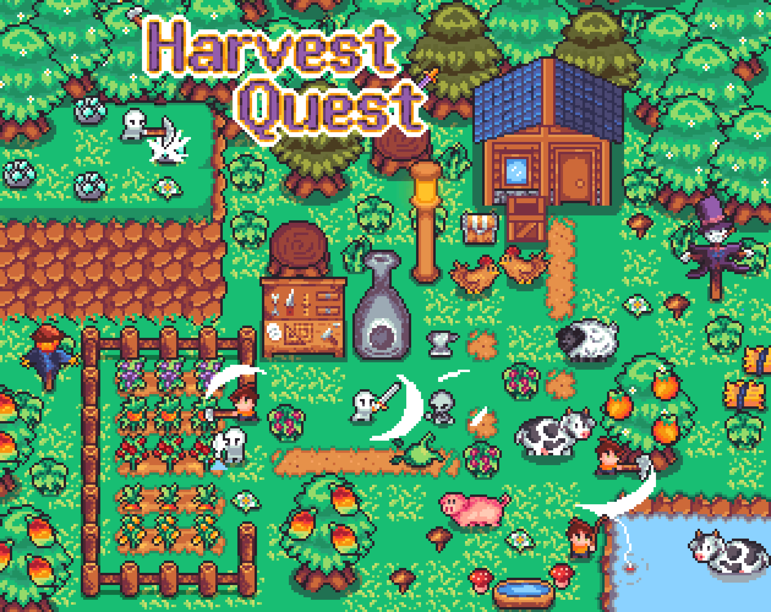 Harvest Quest: 16-Bit Farming & RPG Asset Pack by Josee