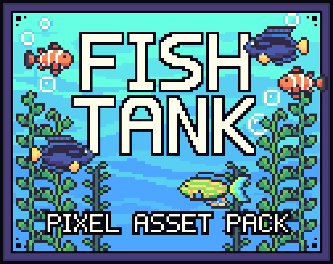 Fishtank - Pixel asset pack [16x16px] by Brysia