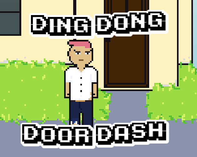 Ding Dong Door Dash by devismo, maskaw119
