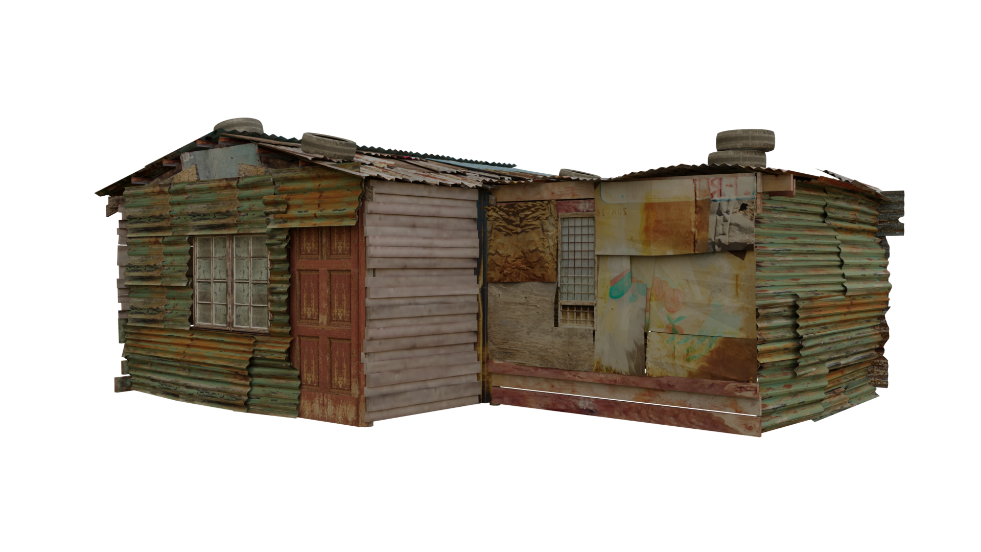 Shanty Slum House 01 by CebisaTheCreator