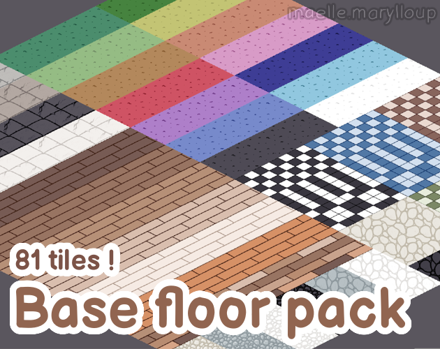 Bases isometric floor tiles by MaelleMarylloup