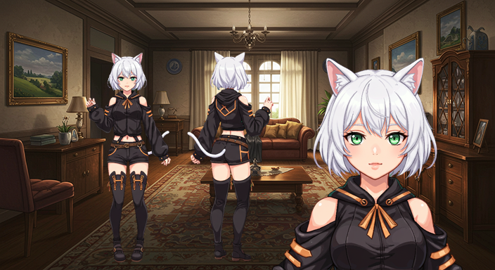 Visual Novel - Cat Girls - Starter Kit by gurigraphics - itch.io