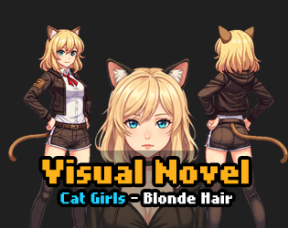 Visual Novel Female Character Sprites [free] by gurigraphics