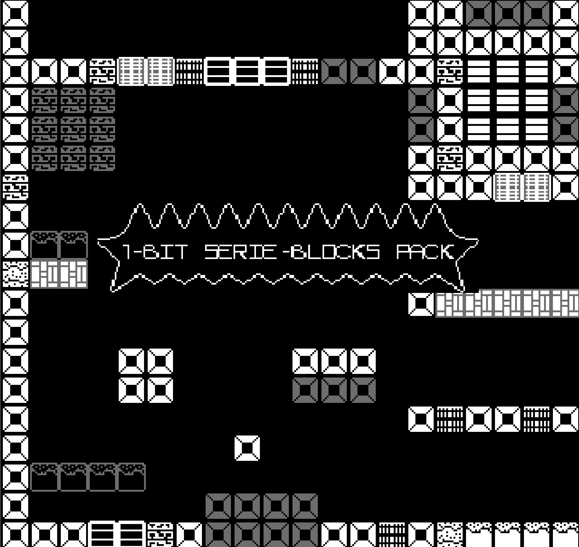 1-BIT SERIE - BLOCKS PACK by Baboubi