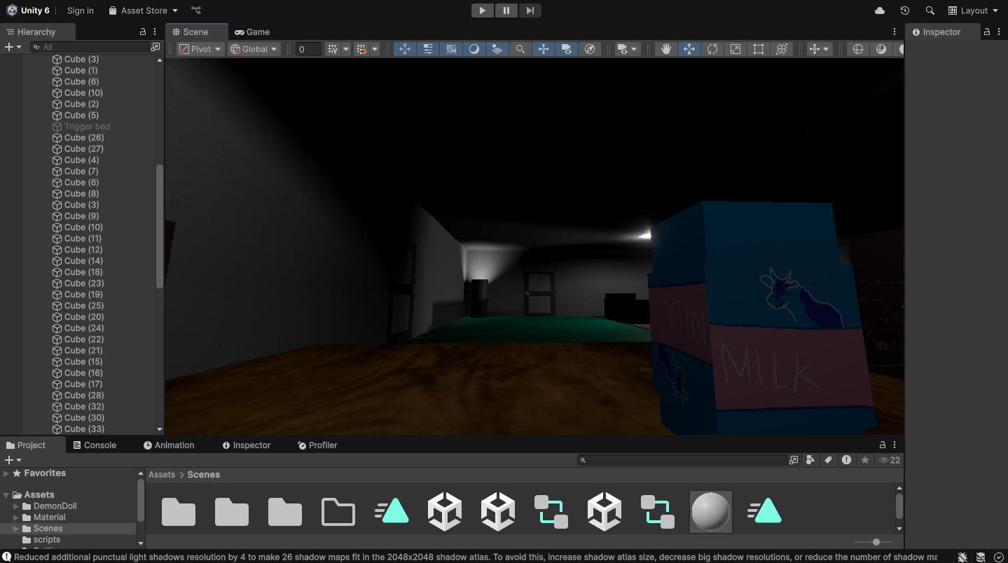 Unity Horror Game Template by Nightmare Gamez