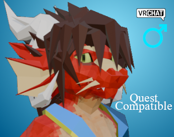 ZealotDKD Pixel Kobold vrchat quest blender (storepage) by ZealotDKD