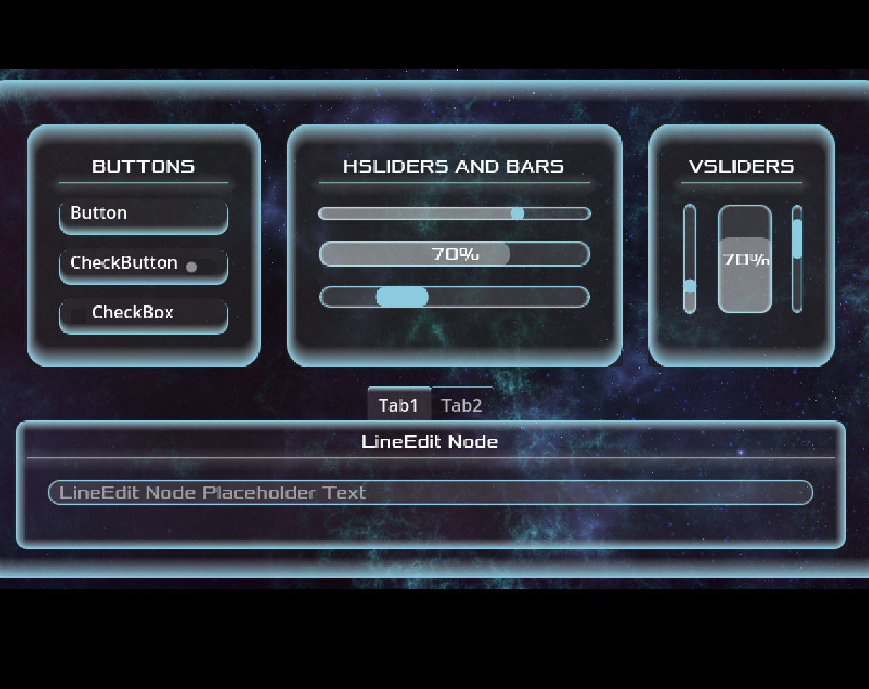 Godot Theme: Sci-fi by intergenic