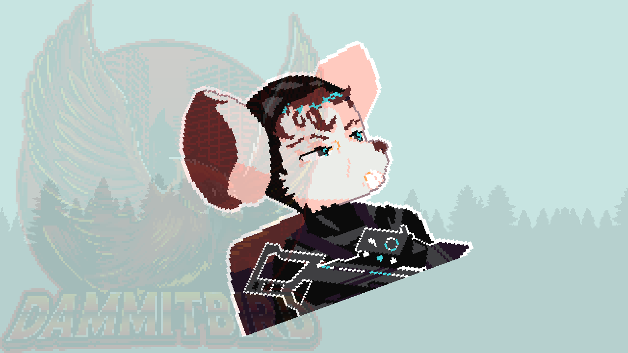 Pixel VN Sprite [Mouse Soldier] by dammitbird