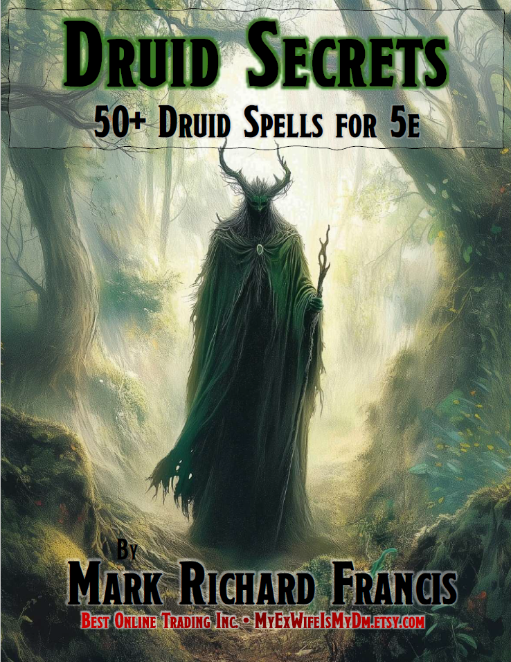Druid Secrets (5e PDF) – 50+ Druid Spells & Subclass | Digital DnD Spellbook - Druid Secrets (5e ...