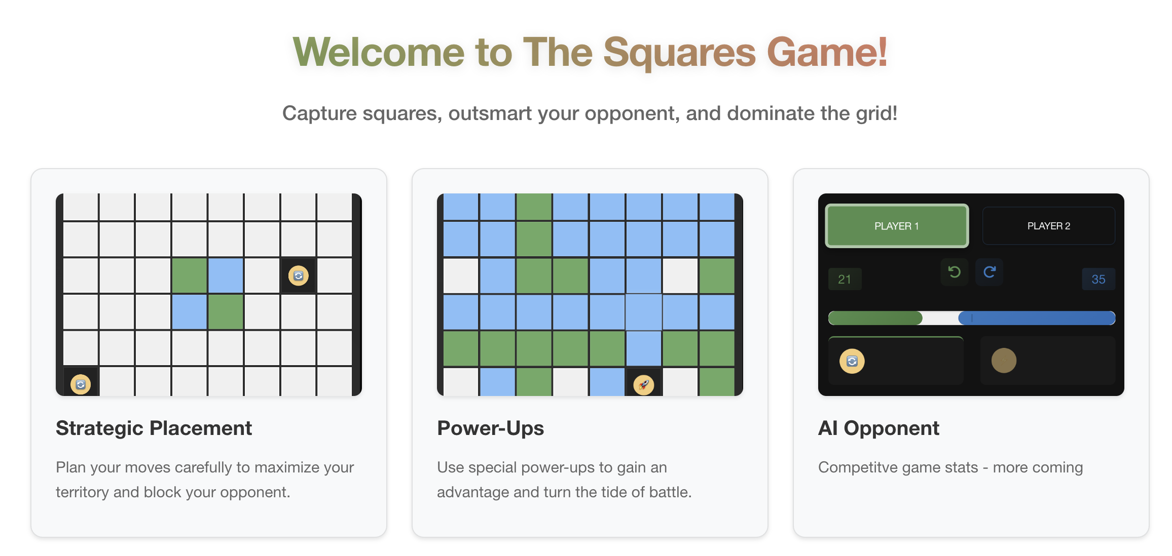 The Squares Game by cellgames