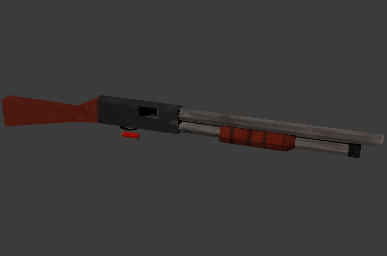 Retro PSX Style shotgun by zelenqk