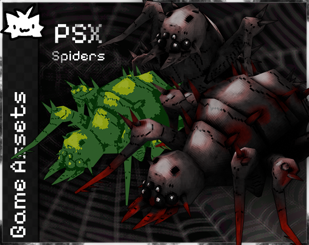 Low Poly PsX Spider Pack by Puck
