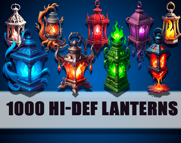 Hi-Def lantern - 1000 Sprites by FortressSide