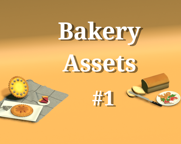 Bakery & pastry Assets #1: breads, cookies and pies by animagic.3D