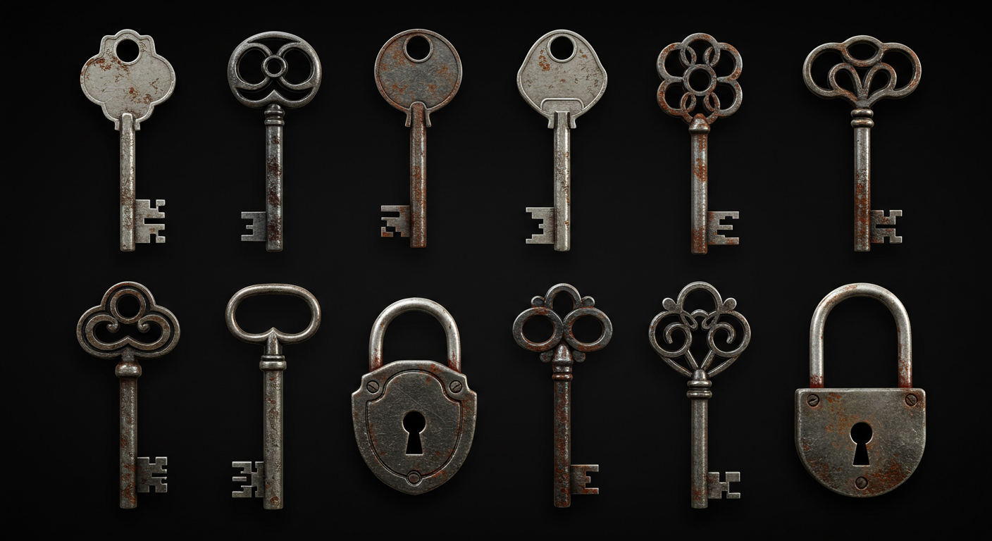 Survival Horror Icons Keys by Remainder Studios