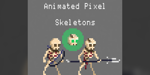 Animated pixel Skeletons by Evgeniy Luch