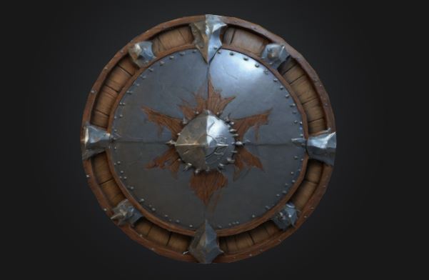 Low Poly Fantasy Shield - 3d Model Plus (FBX, OBJ) by DanFoxSa