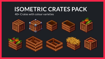 Isometric Pixel Art Crates Pack by Local Pixel Artisan