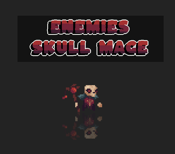 Enemies Series - Skull Mage by Dead Pixels