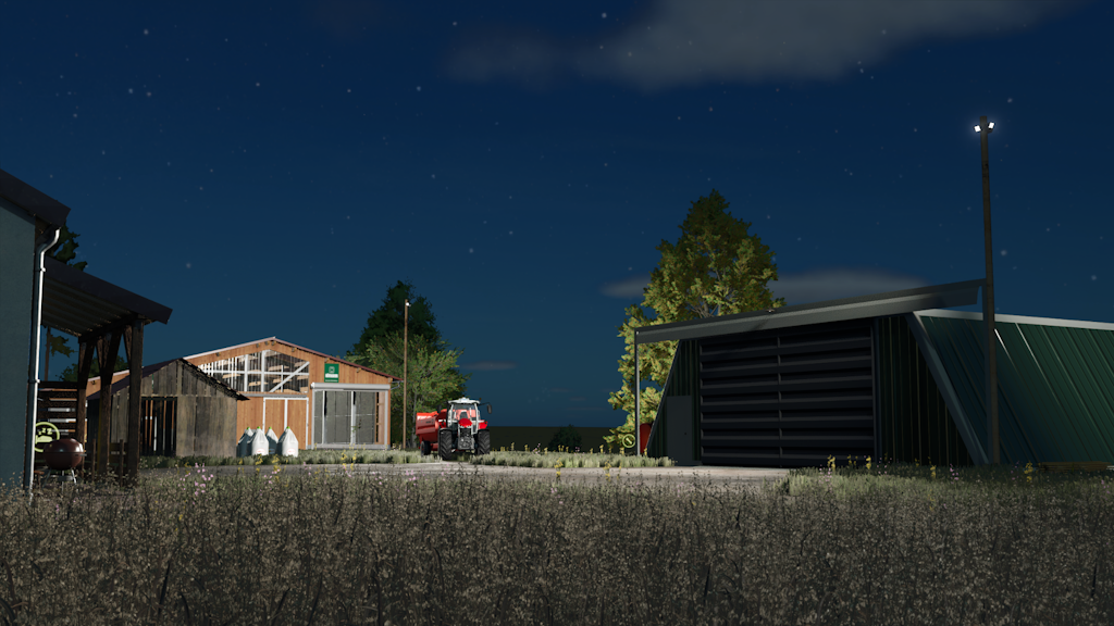 FS25 Farm Yard Lights by Redneck's Mods