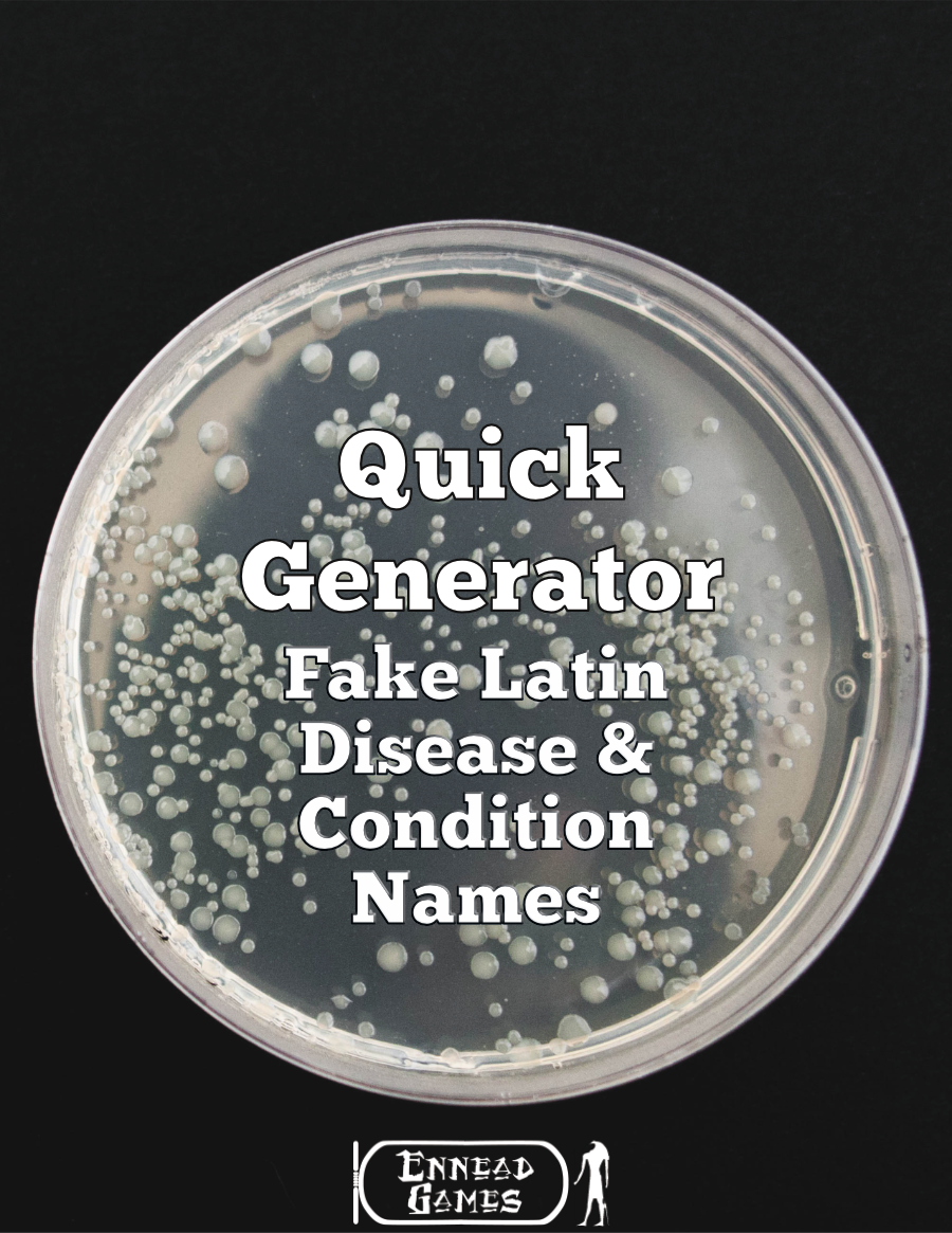 QG - Fake Latin Disease & Condition Names by Ennead Games
