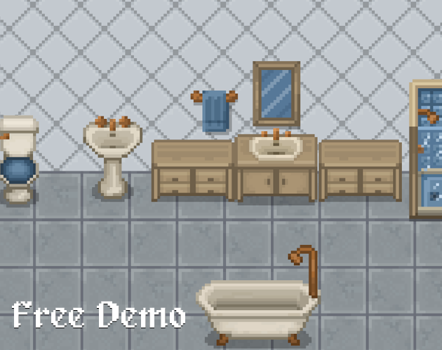 🛁 Pixel Bathroom Pack – FREE Demo by Biruk Okami