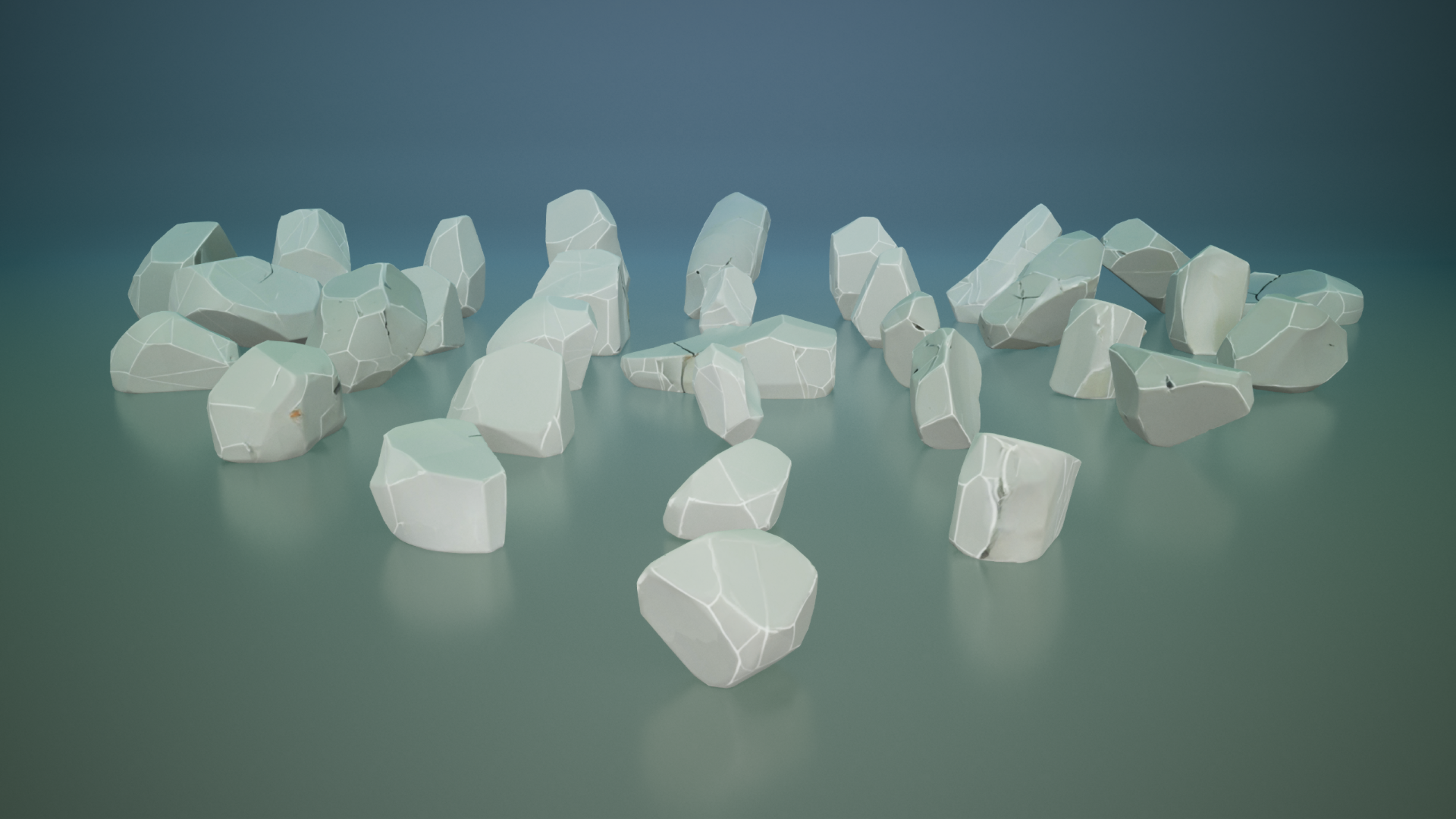 Stylized Rocks - 32 Pack 01 by Multicore AI