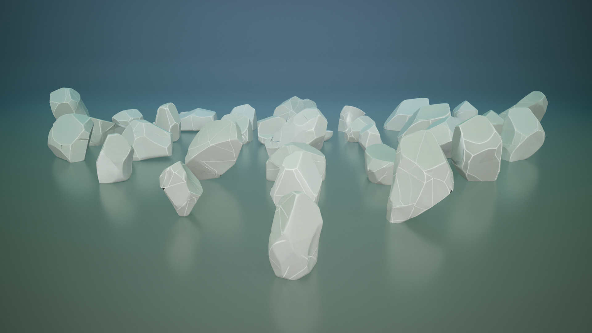 Stylized Rocks - 32 Pack 02 by Multicore AI