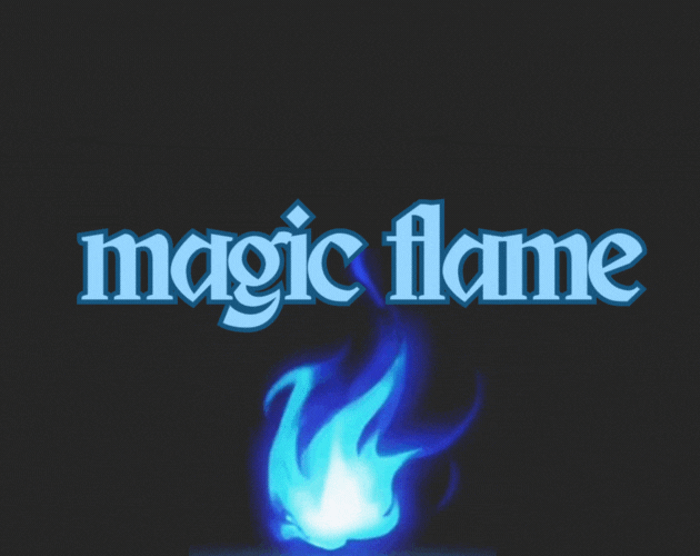 Magic Flame – 2D Blue Fire Animation by Fire Mage Studio