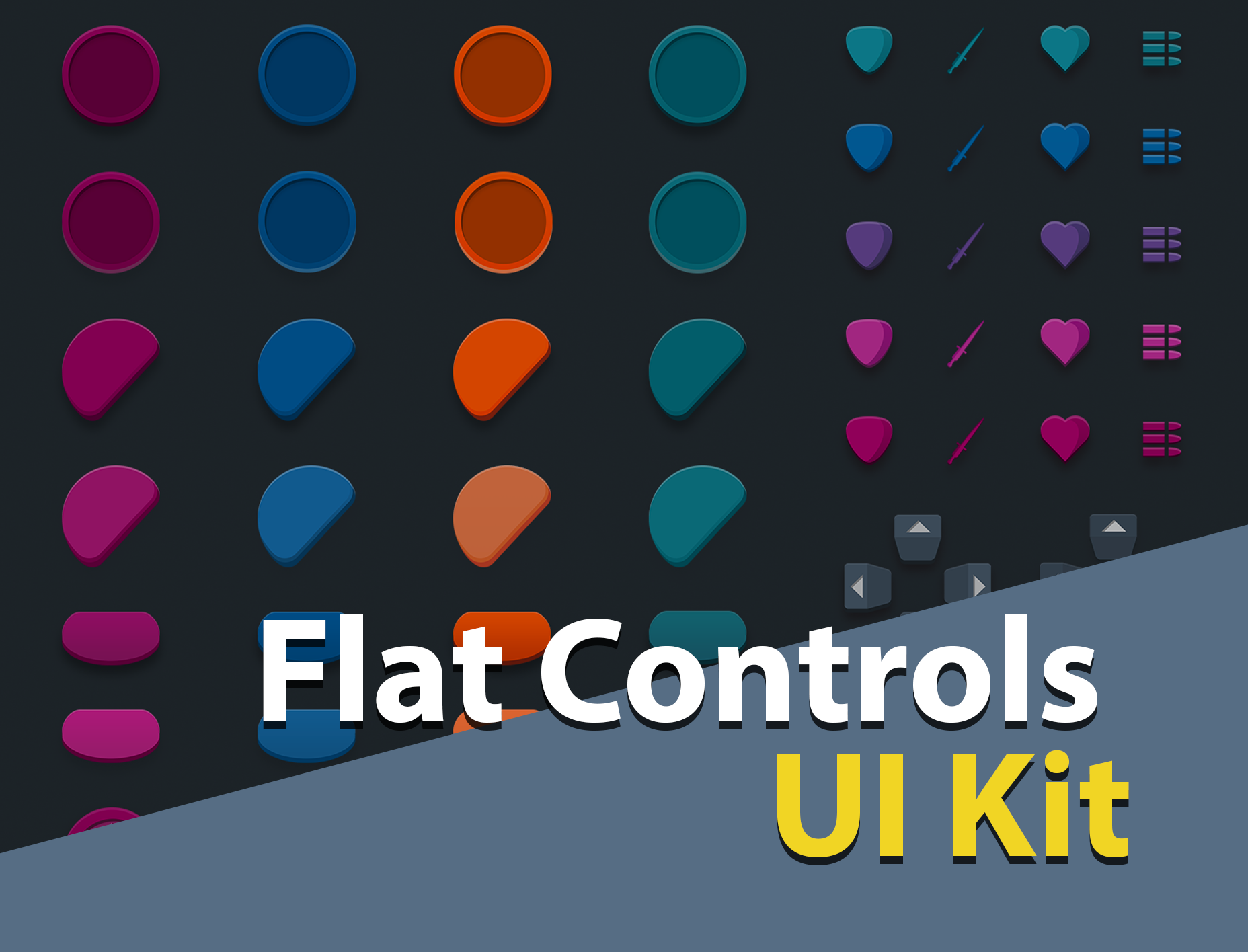 Flat Controls UI Toolkit by noisymemories
